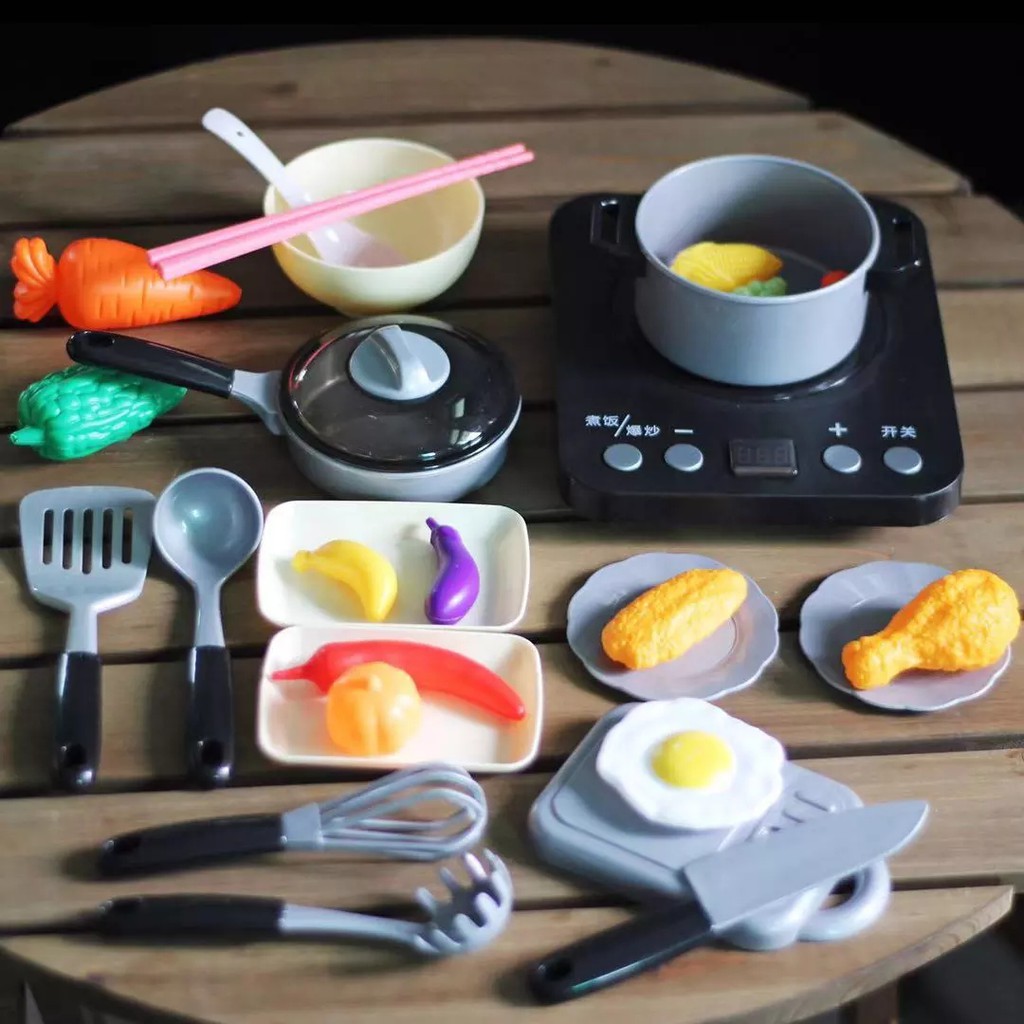 Ready Stock Toy Kids Pretend Play Toys Chinese and Western Food Playset ...