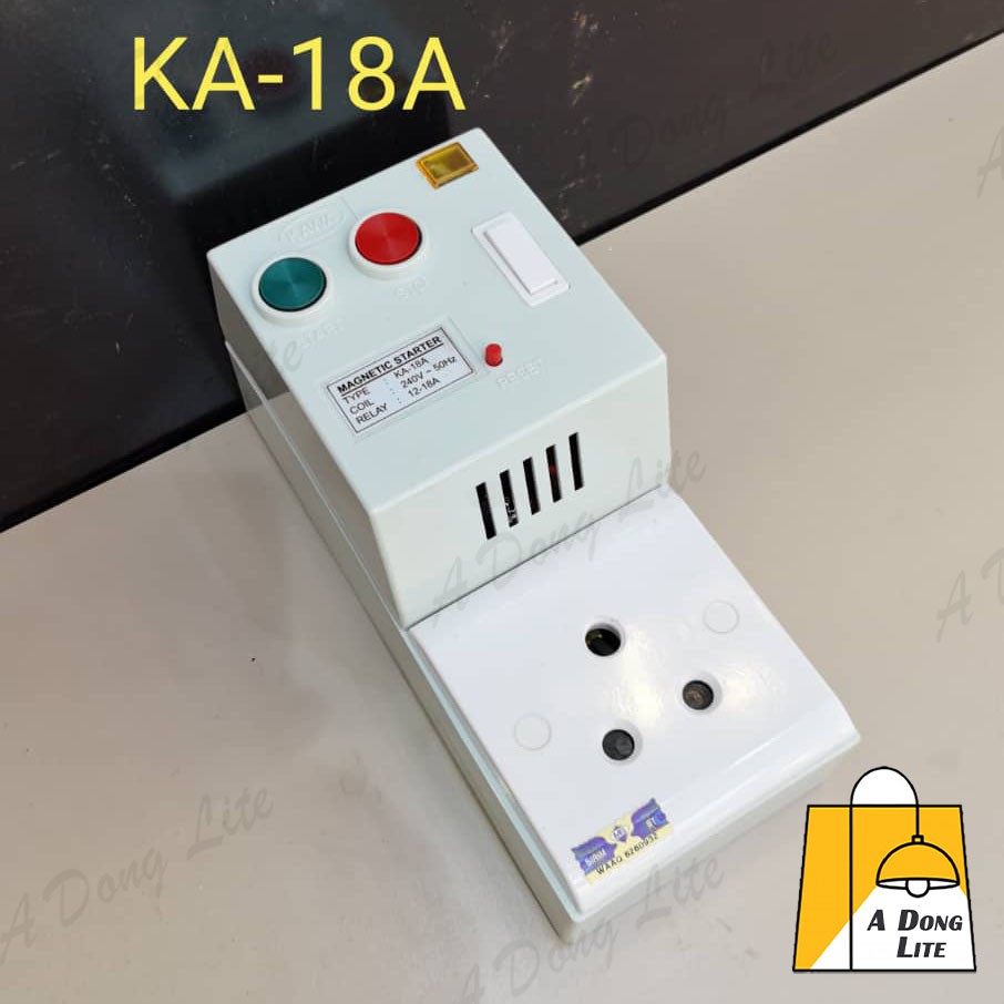 KAWA 16A 18A DOL STARTER MAGNETIC AIR COND STARTER C/W 15A SOCKET 10 ...
