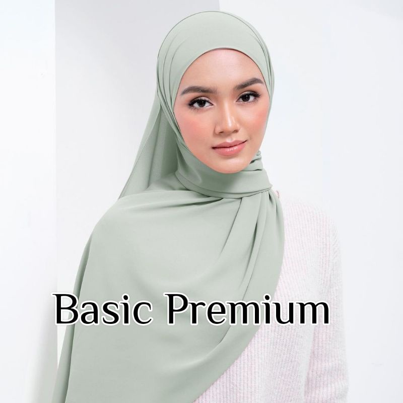ALHUMAIRA BASIC PREMIUM PLAIN SHAWL NEW | Shopee Malaysia