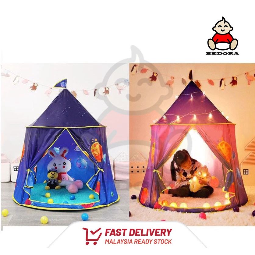 BEDORA [ UPGRADE VERSION ] Star Lighting MAGIC TENT Children's Galaxy ...