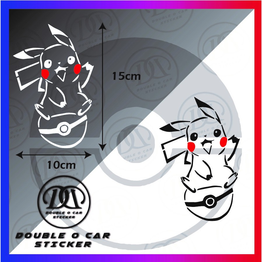 (Ready Stock) POKEMON PIKACHU CAR STICKER KI00077 | Shopee Malaysia