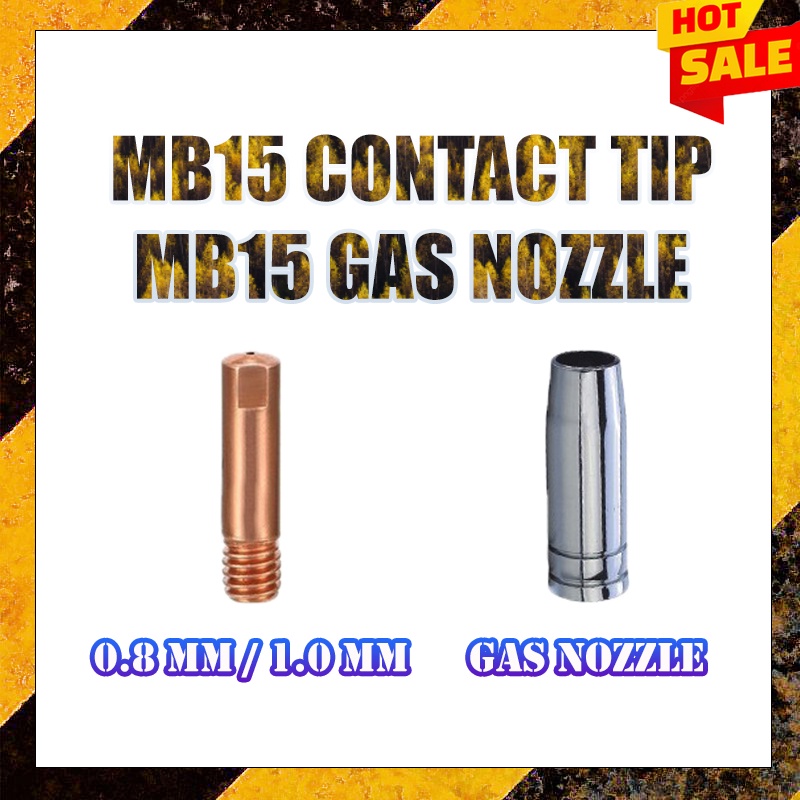 MB15 CONTACT TIP & MB15 GAS NOZZLE FOR WELDING USE | Shopee Malaysia