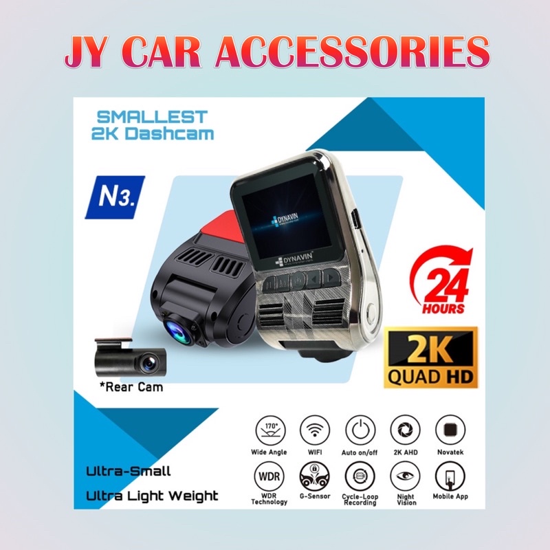 Dynavin N3 2K DVR Car Driving Vedio Recorder Ultra-Small Ultra Light ...