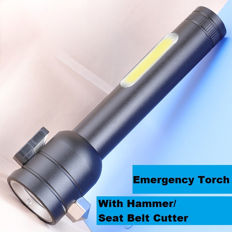 Emergency Torch Light Multi-function T6 Rechargeable Light LED Vehicle ...