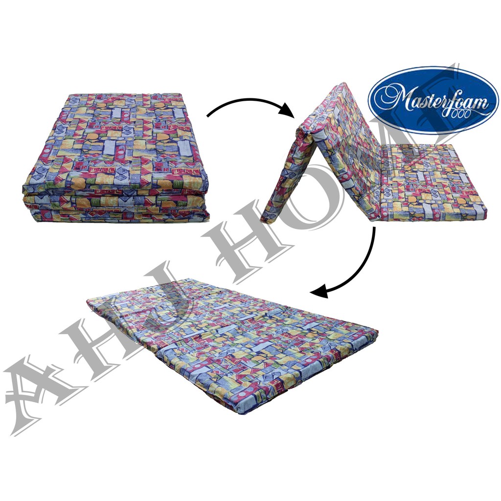 Masterfoam Foldable Single Mattress / Tri-Fold Single Mattress / Tilam ...