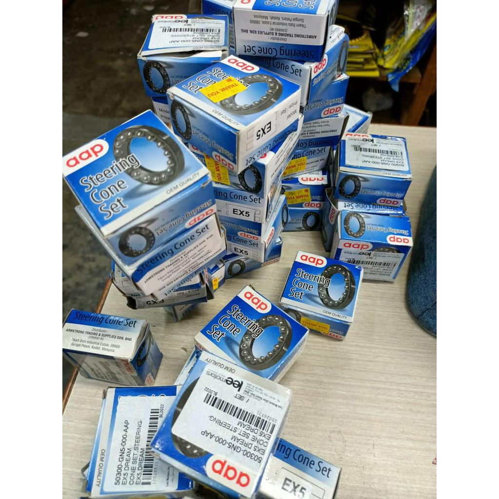 AAP STEERING CONE BEARING SET EX5/DREAM/WAVE100/WAVE125 /BEAT /RS150 ...