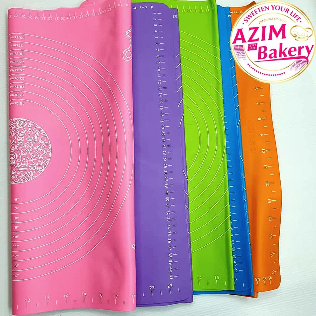 Silicone Baking Mat Pad Menguli Silikon | Kneading Dough Pad Pastry ...