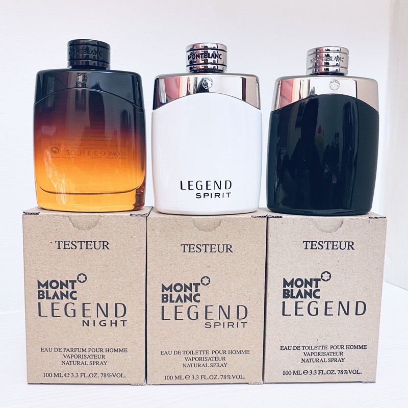 ORIGINAL TESTER MONT BLANC LEGEND, LEGEND SPIRIT, LEGEND NIGHT (100ml ...