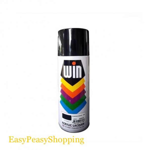 Win Spray Paint Black (400ml) /Cat Spray Hitam/ Cat Semburan (READY ...