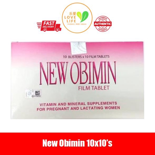 New Obimin Film Tablet 10 blisters x 10 Film Tablets | Shopee Malaysia