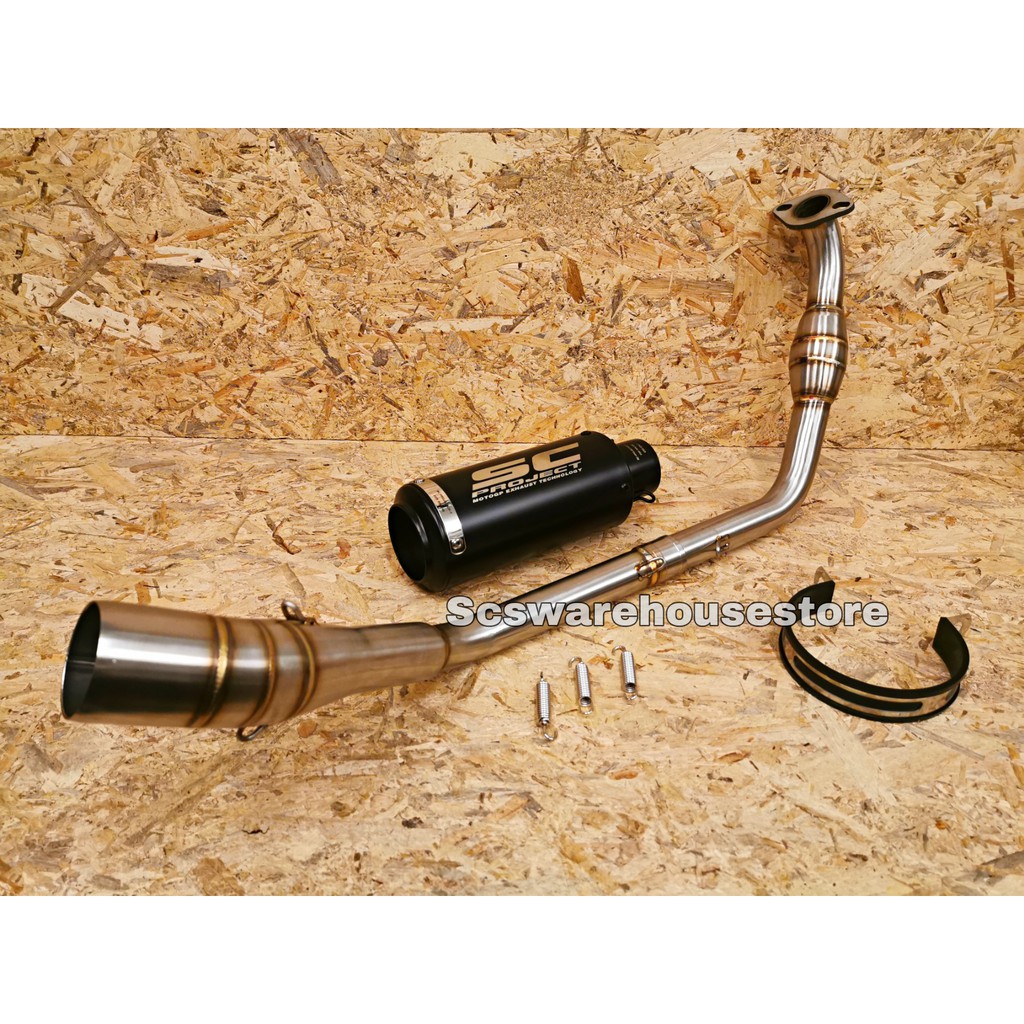 Yamaha R15 / MT15 / R15M Full System Exhaust Stainless Steel Power Boom ...