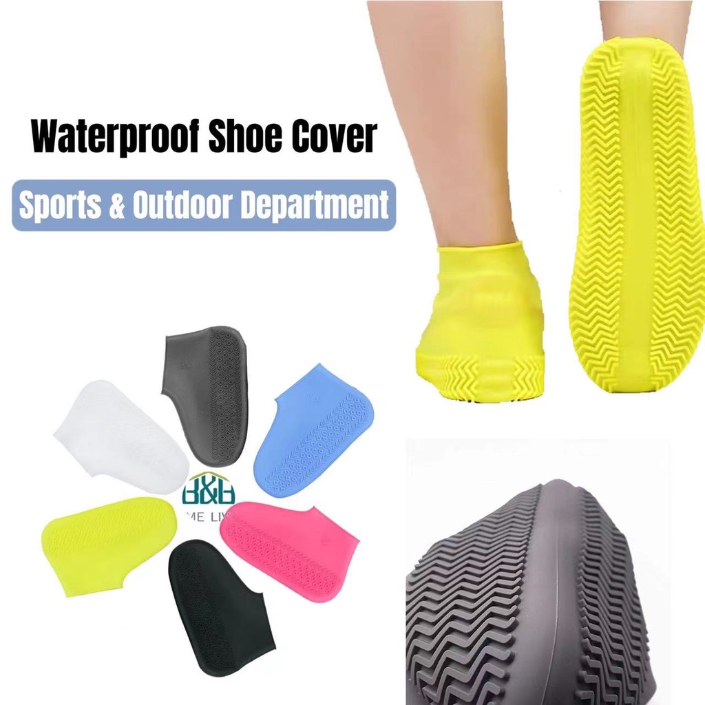 Waterproof Raining Shoes Boot Covers Flexible And Reusable Silicon ...