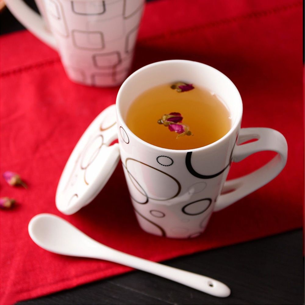 Sudu Perencah Ceramic White Coffee Sugar Spoon Soup Tea Spoons Honey ...