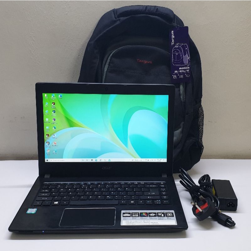 Laptop Acer Aspire E14 E5-475-354E / 6th Gen Core i3 / 128GB SSD M.2 NVMe PCIe + 1TB HDD include ...