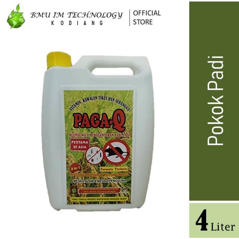 PAGA Q (Vitamin Kawalan Tikus dan Serangga Khas Untuk Padi) 4 Liter ...