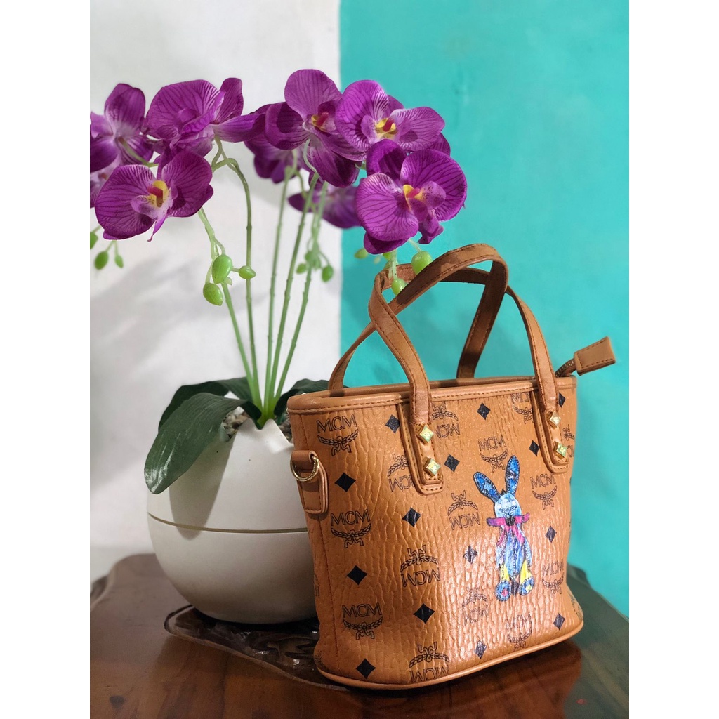 Mcm Rabbit Mini Tote Bag (Signature) | Shopee Malaysia