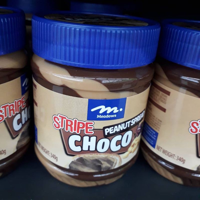 Meadows Peanut Spread Choco Stripe 340g | Shopee Malaysia