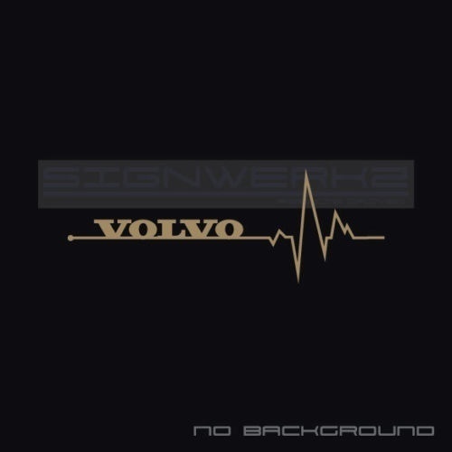 x2 Volvo Heart Beat Pulse Decal stickers Sweden R XC90 XC60 V60 V90 ...