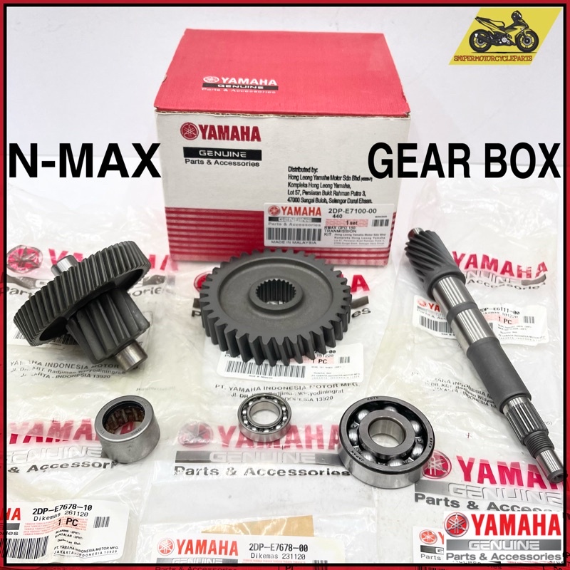 [100% ORI ] N-MAX NMAX V1 ENGINE ENJIN GEAR BOX SET GPD 150 2DP-E7100 TRANMISSION KIT GEAR KIT ...