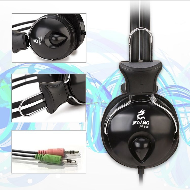 High-fidelity sound JEQANG JH-808 Full Size stereo PC headset headphone | Shopee Malaysia