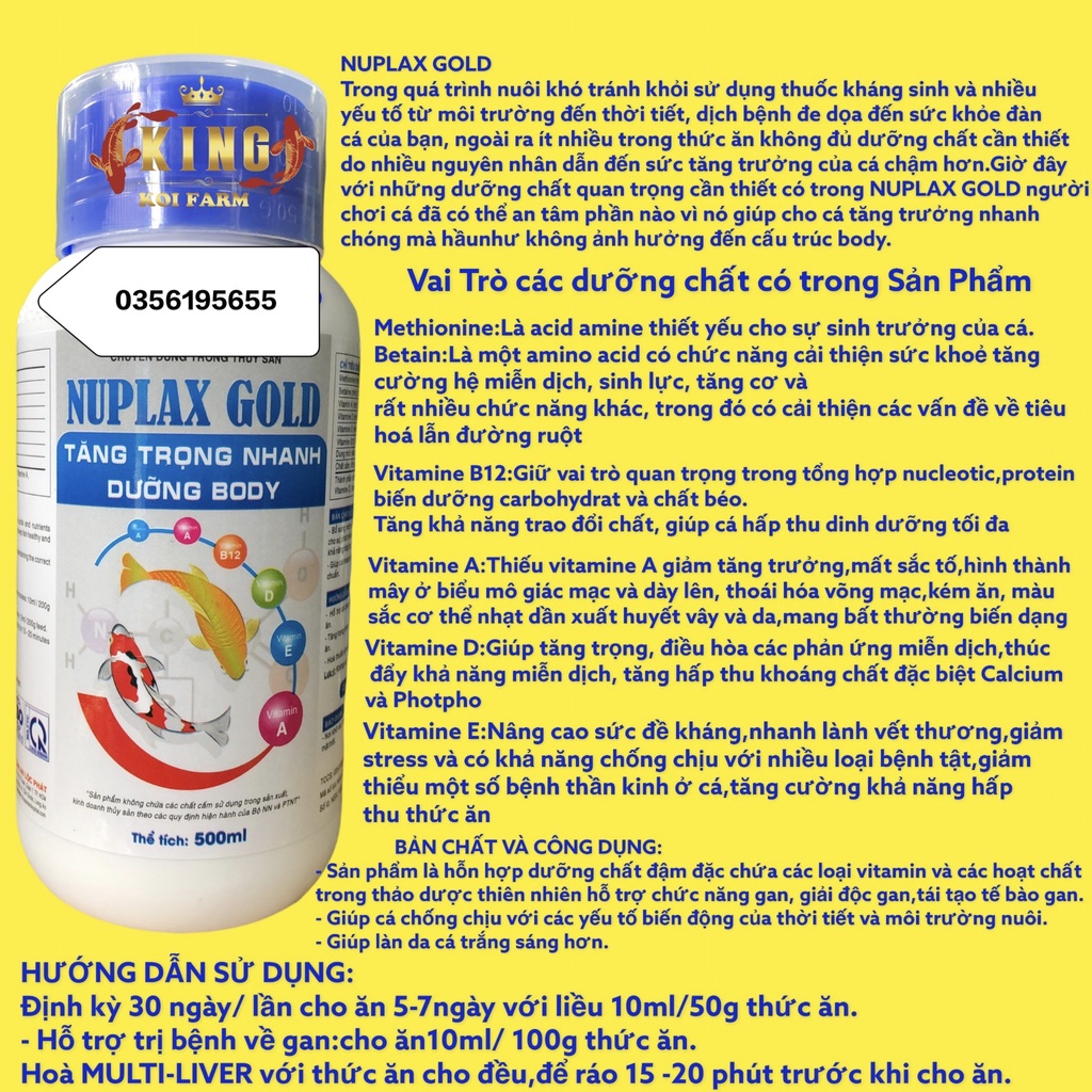 Nuplax GOLD QUICK GROWTH & Koi fish BODY LOTION 500ML | Shopee Malaysia