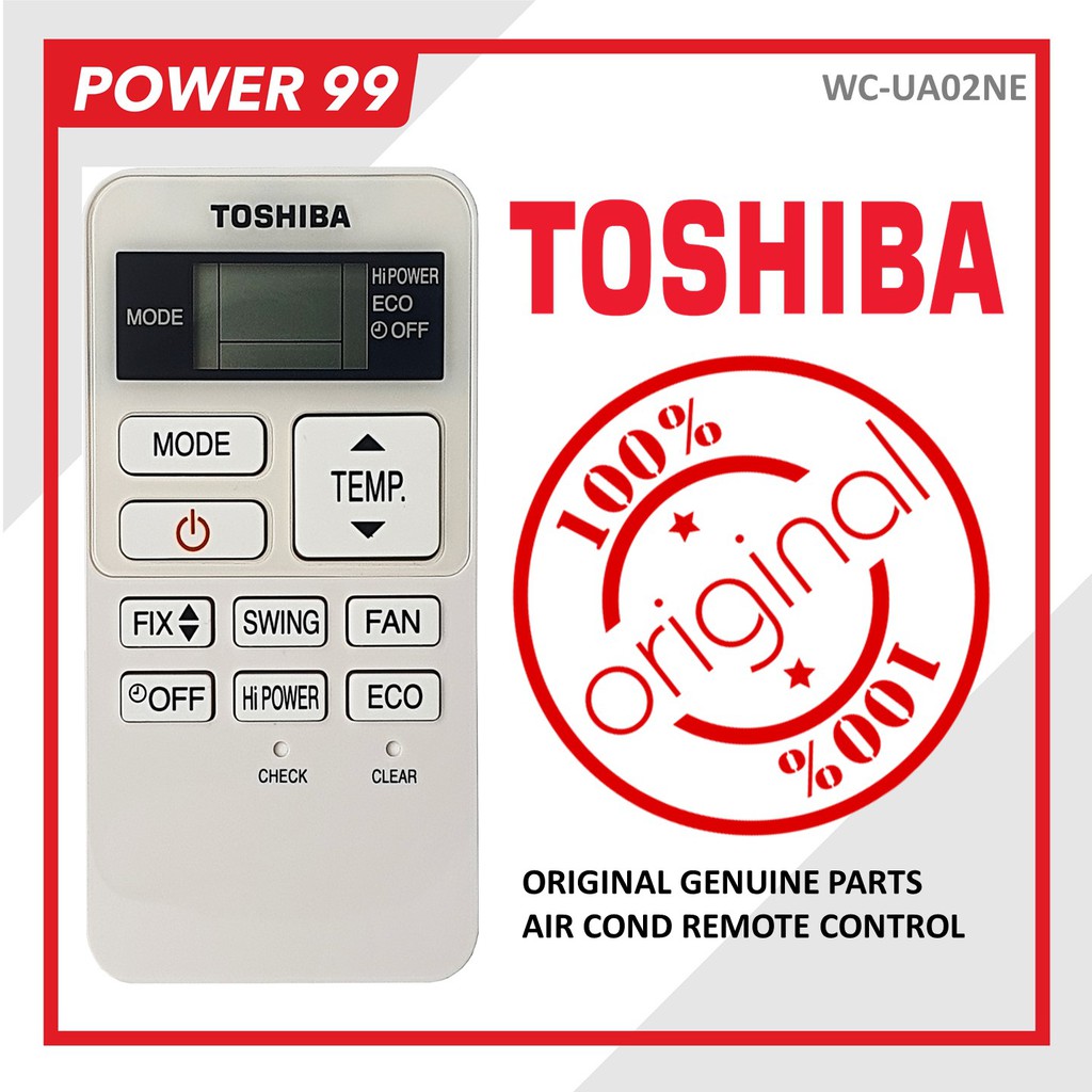 TOSHIBA (WC-UA02NE) **Original** Air Cond / Air Conditioner Remote ...