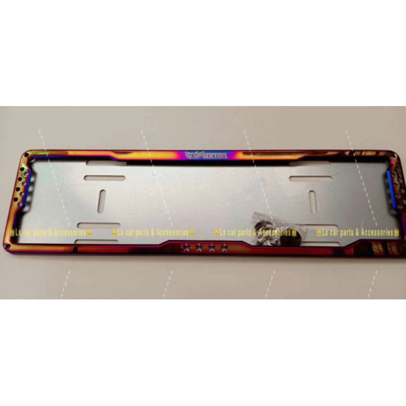 Titanium Car Number Plate Holder Frame Front Bumper Nomber Logo Emblem ...