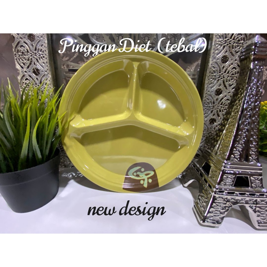 Diet Plate Pinggan Suku Sparuh Portion bowl Adult Dewasa Penjara ...