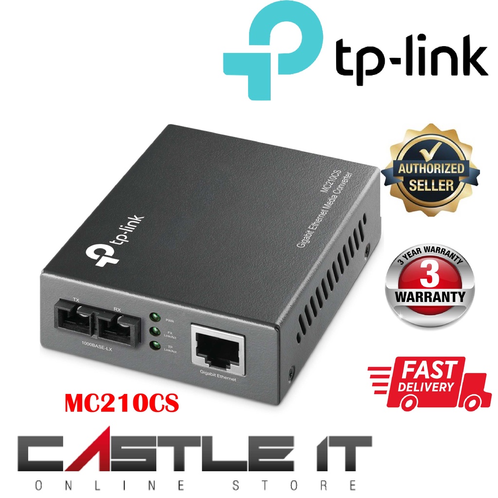 TP-Link MC210CS Gigabit Single Mode Media Converter | Shopee Malaysia