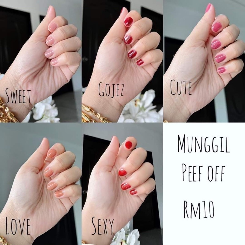 MUNGIL PEEL OFF NAIL VIRAL ORIGNAL HQ | Shopee Malaysia