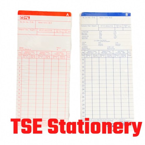 EPAL 100 Pcs Punch Card With Hole Electronic Time Recorder Machine ...