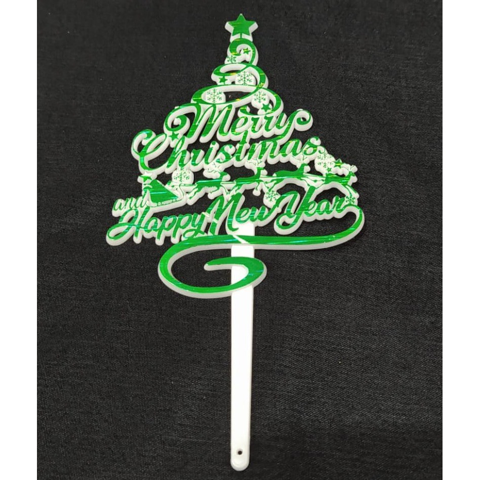 Cake TOPPER MERRY CHRISTMAS STICKS Ti86 (2 pcs) | Shopee Malaysia