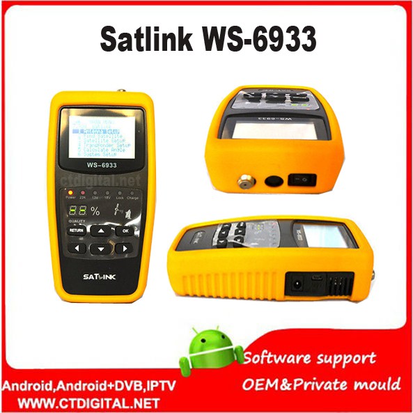 SATLINK WS-6933 DVB-S2 Satfinder KU Band Digital Satellite Finder MYTV ...