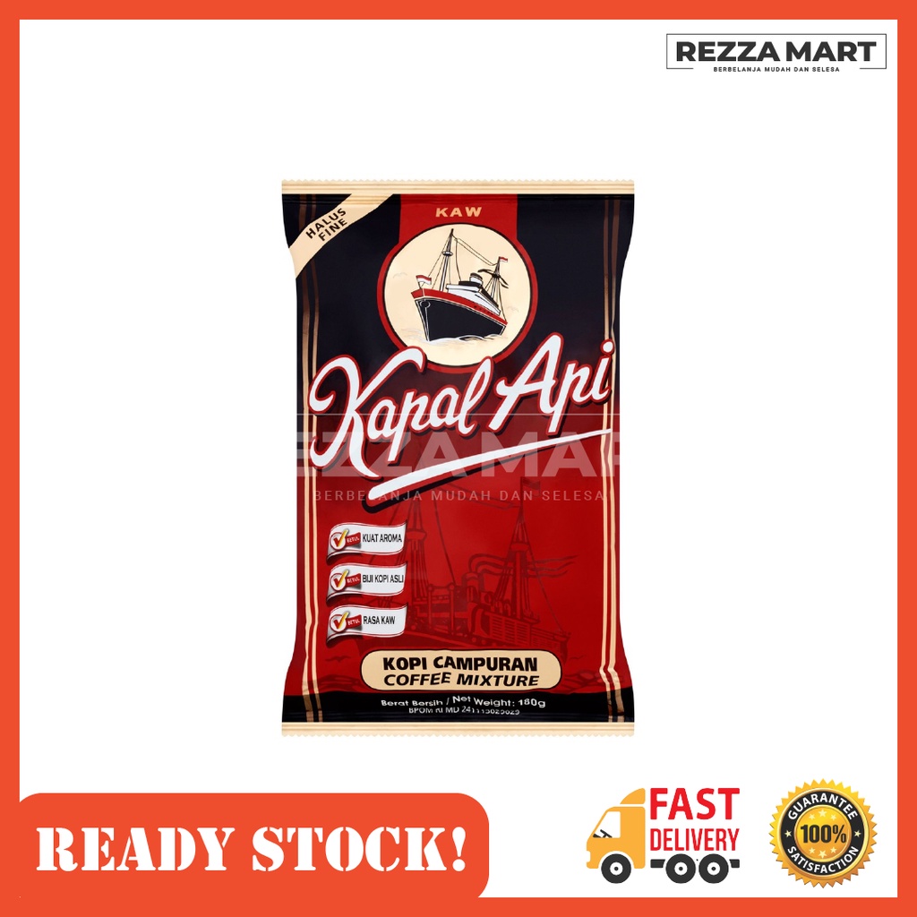 KAPAL API Kopi Campuran Halus KAW (180G) | Shopee Malaysia