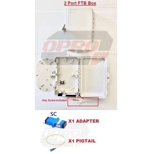 [OUTDOOR 2PORT] TM-Passed FTTH 2PORT FTB Wall Mount Unifi / Fiber ...