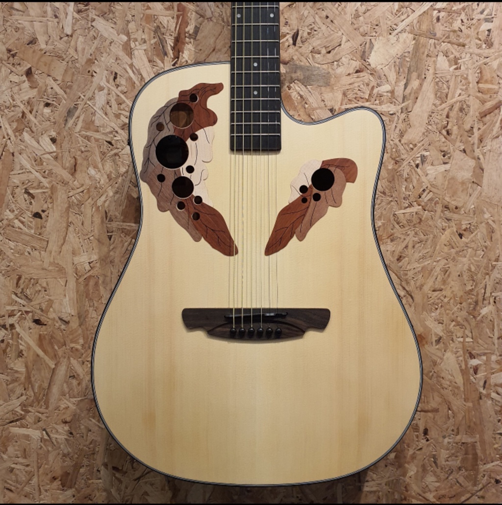 Sqoe SQ-PS 41" inch acoustic guitar with fishman EQ # Wings Piano Bass ...