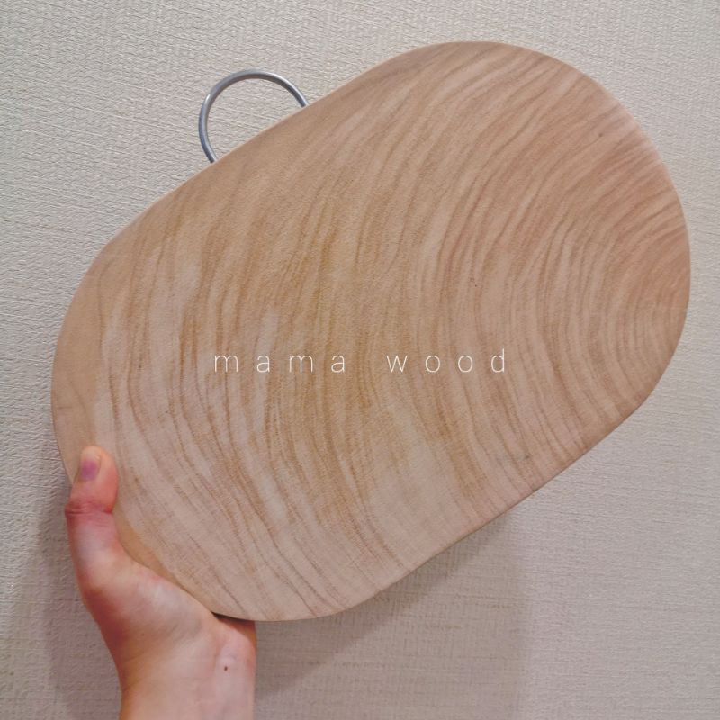 Chopping Board Solid Wood Tembusu Oval 独木苏砧板 Papan Pemotong Kayu ...