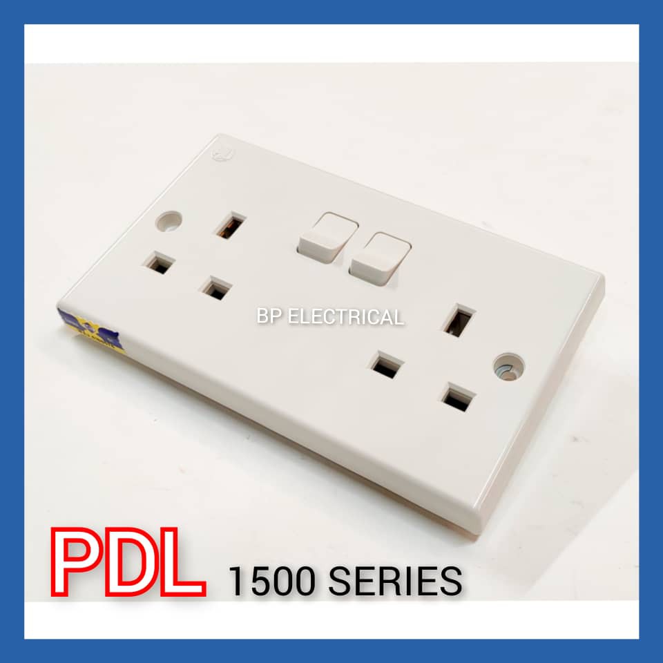 PDL 13A Twin Flush Double / 2Gang Switched Socket Outlet - Ready Stock ...