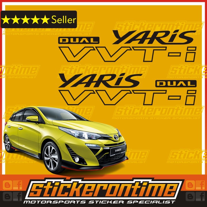 Toyota Yaris Side Door Sticker Decal Car Sticker | Shopee Malaysia