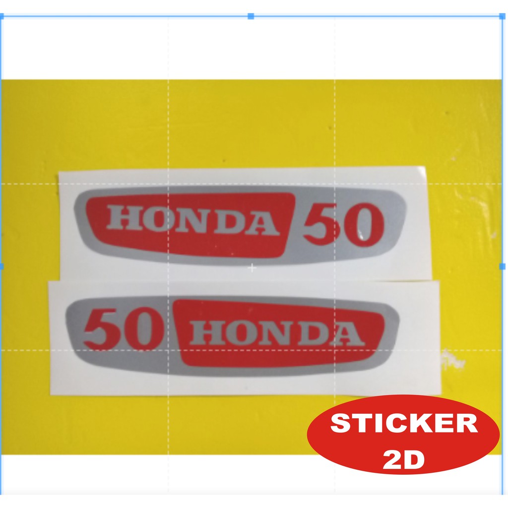20230826-1257 STICKER HONDA C50 50cc TANK STIKER ORACAL CLEAR COATED ...