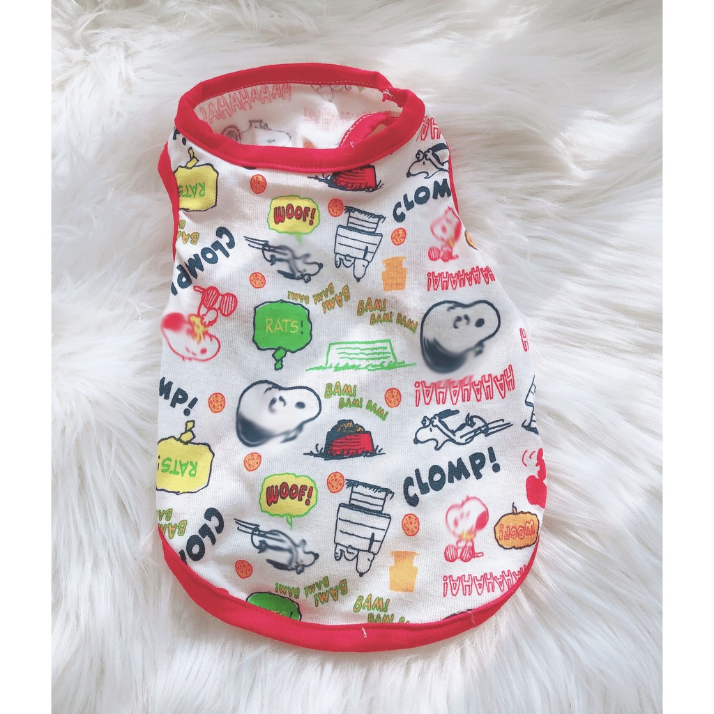 Pet Clothes Cute Cartoon Cotton Singlet (Ready Stock Malaysia) | Shopee ...