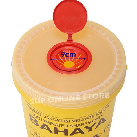 2.5L / 5L / 10L / 20L Biohazard Medical Waste Bin / Sharp Bin Needle Container / Clinical Dusbin ...