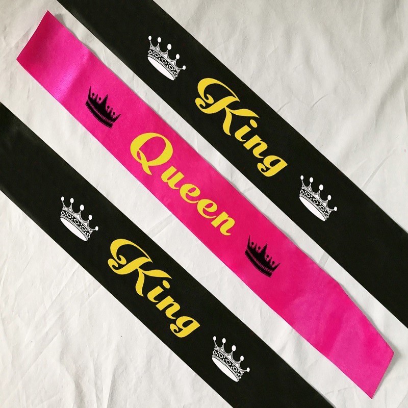 🇲🇾Malaysia Ready Stock🇲🇾King Queen Sash / Prom night | Shopee Malaysia