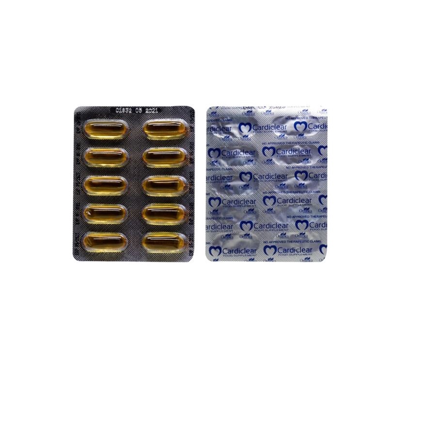 CARDICLEAR Omega-3 Fish Oil 1000 mg 1 Capsule | Shopee Malaysia