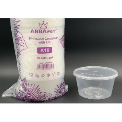 [READY STOCK] 16oz Round Disposable Plastic Food Container ( 50pcs± ...