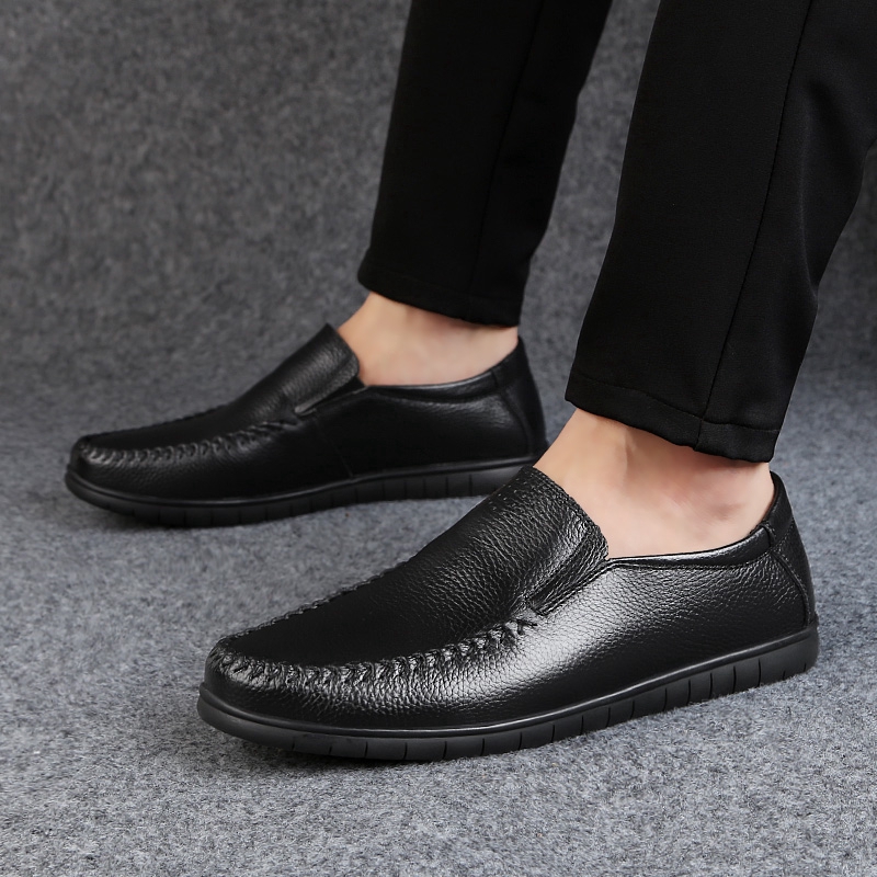 [SCL] Men's Loafers Male Casual Cow Leather Shoes Doug Boat Driving ...