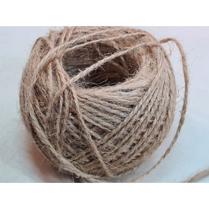 2mm Tali Guni /Rope /Tali kraftangan/Natural jute | Shopee Malaysia