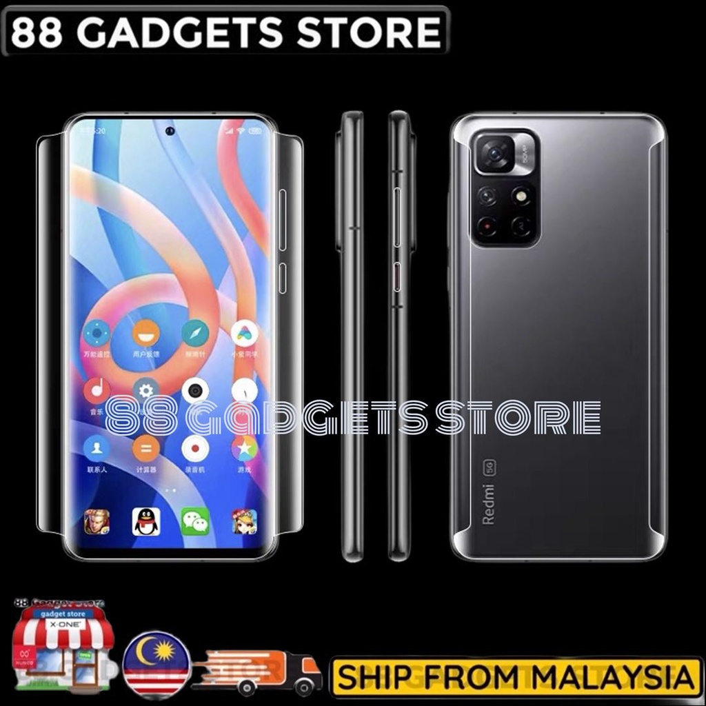 Redmi Note 14 / 13 Pro+ 5G / Pro 5G / Pro 4G / 5G / K50 GM / Note 11 / K40 GM Wrap to Back ...