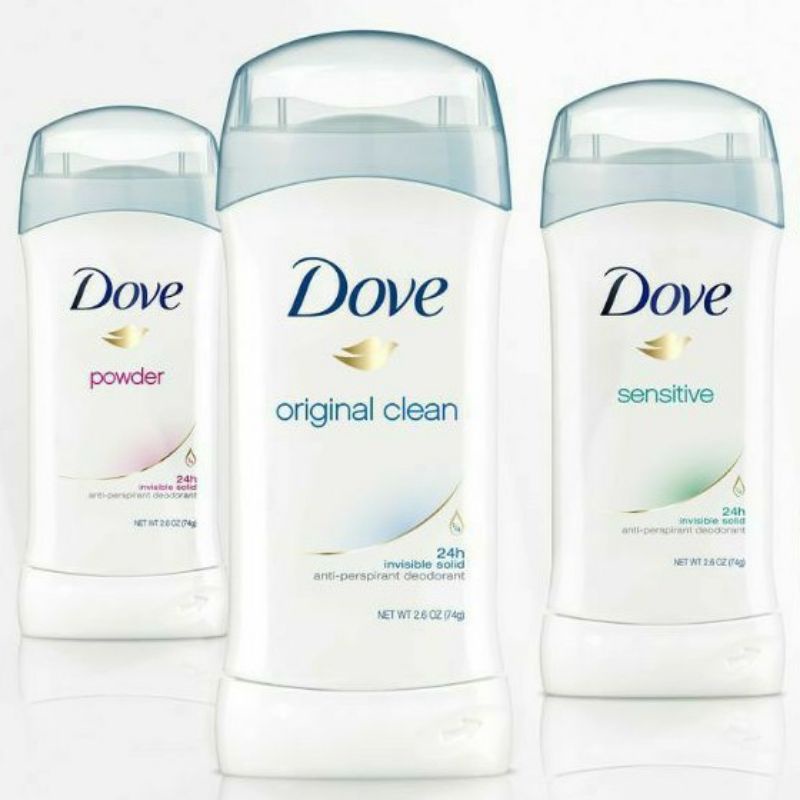 DOVE Invisible Solid Deodorant Powder/Original Clean 74g | Shopee Malaysia