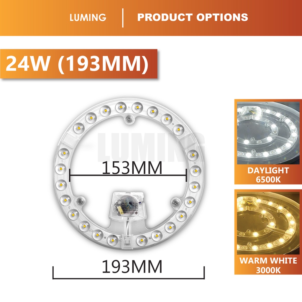 LMG_ LED Magnet Light 18W 24W 36W 48W Module Circular Ring Down Lights ...